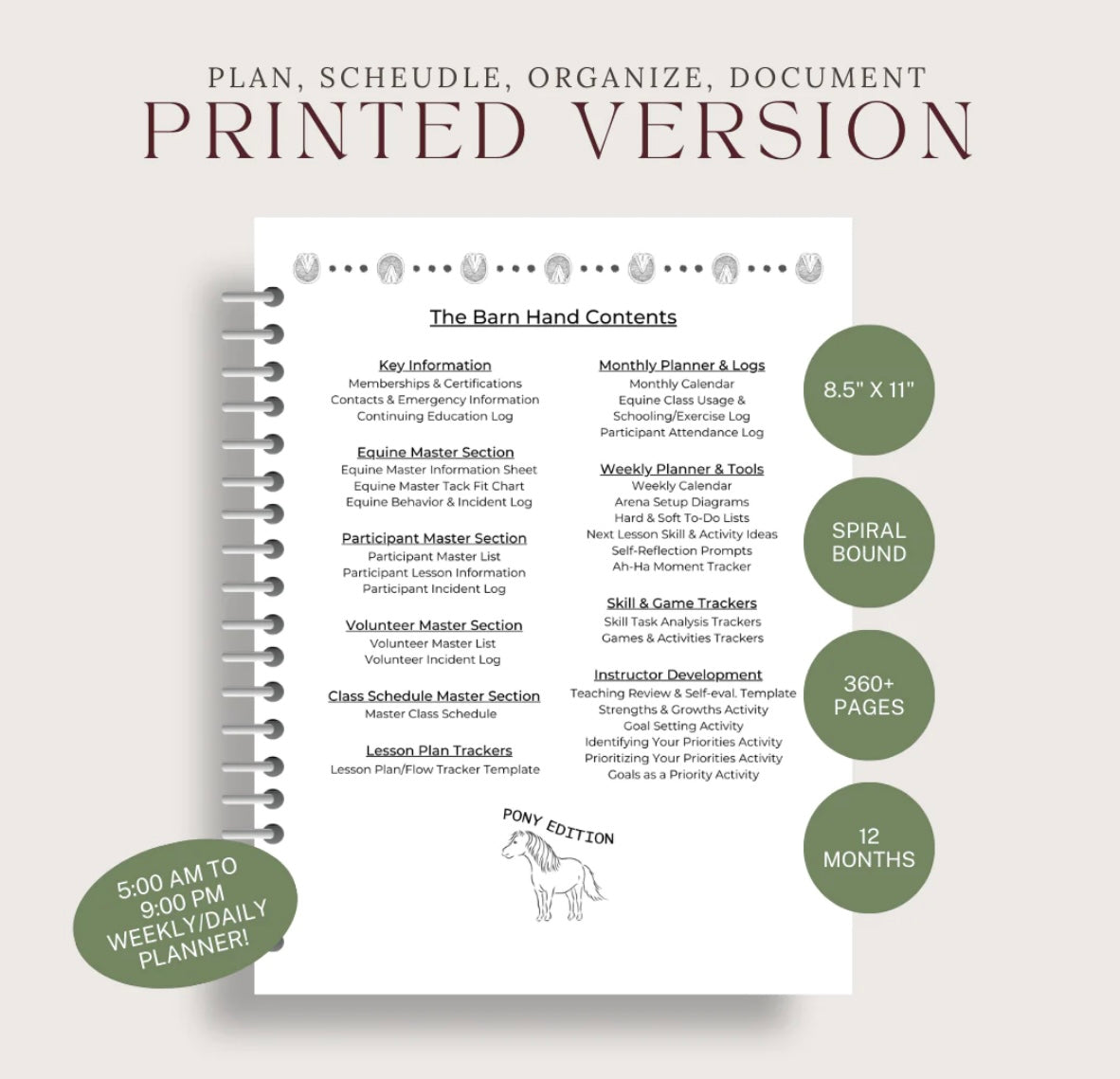 Planners & Calendars – Teaching Aids for EAS