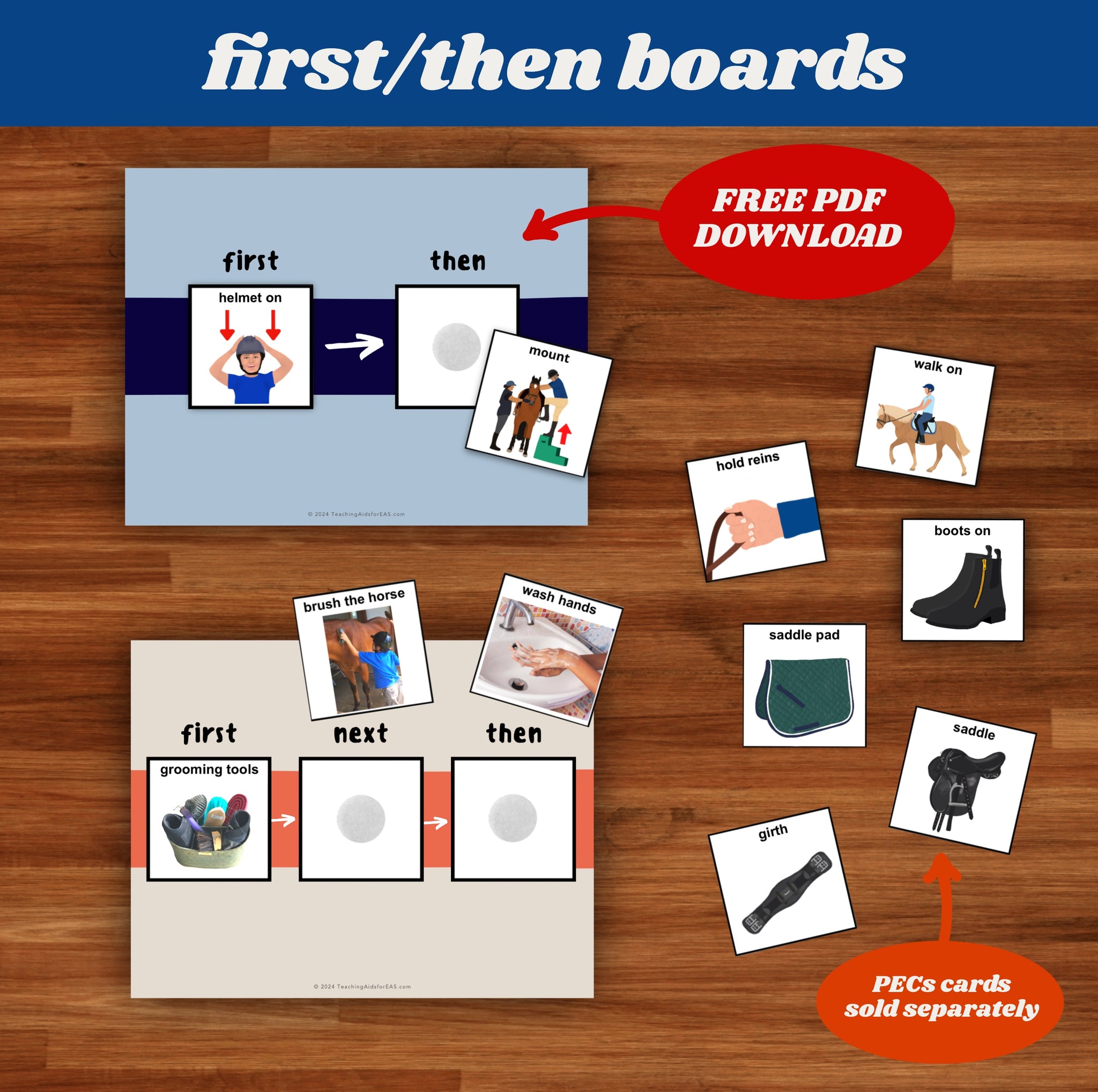 first/then boards - FREE pdf download – Teaching Aids for EAS