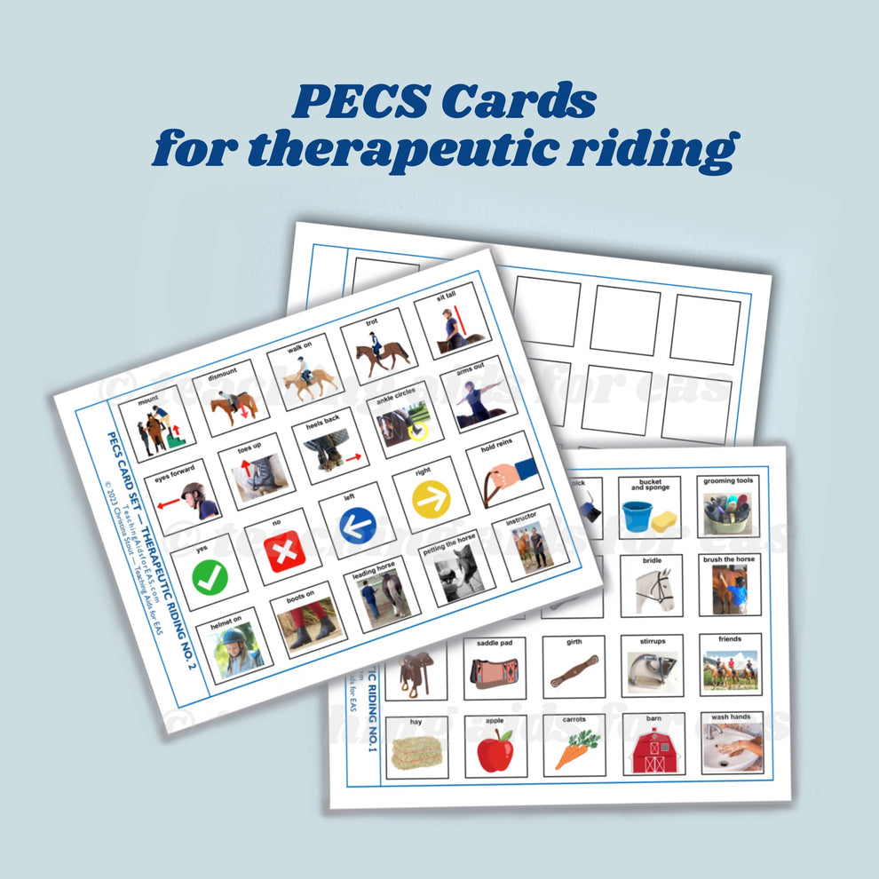 PECS Cards for Therapeutic/Adaptive Riding – Teaching Aids for EAS