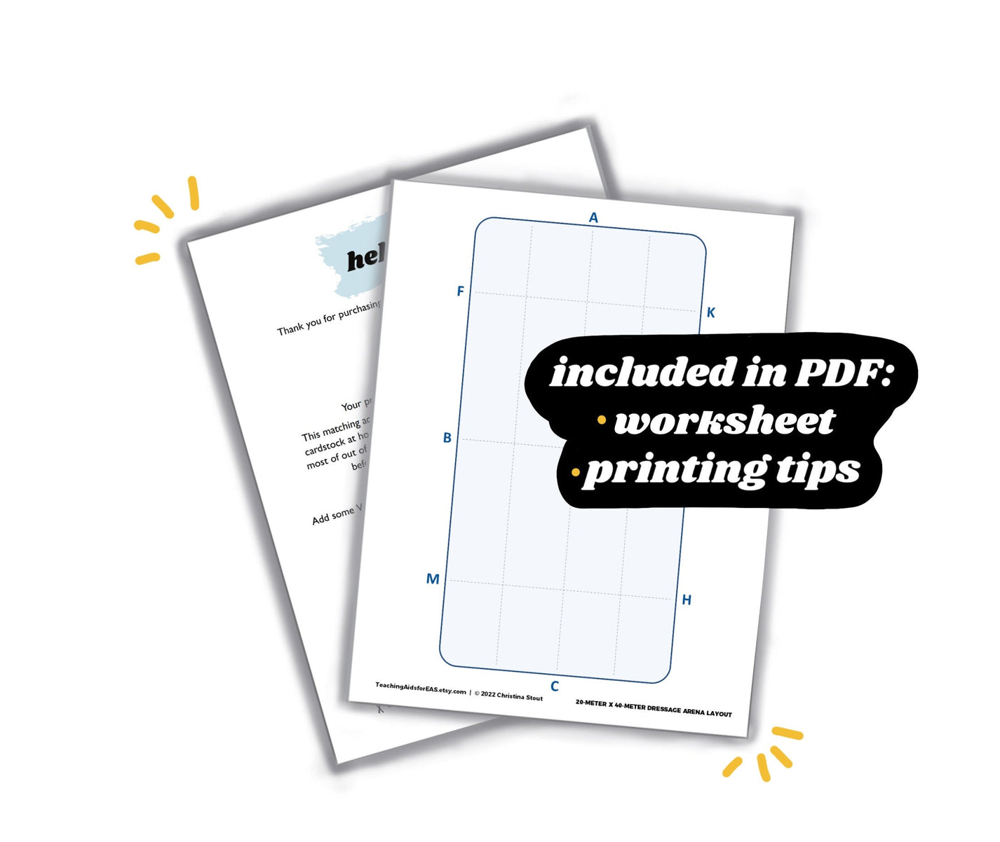 arena layout diagram - FREE PDF download – Teaching Aids for EAS